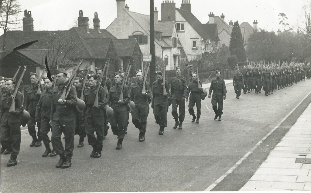 Harold Mandley's Home Guard Marching